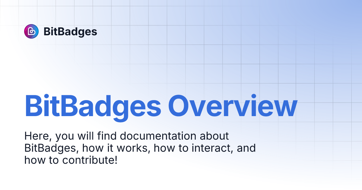 BitBadges Overview | BitBadges